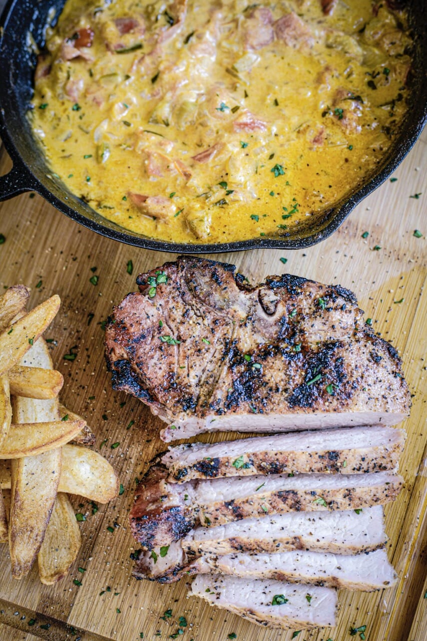 Côtes de porc à l’Berdouille au barbecue